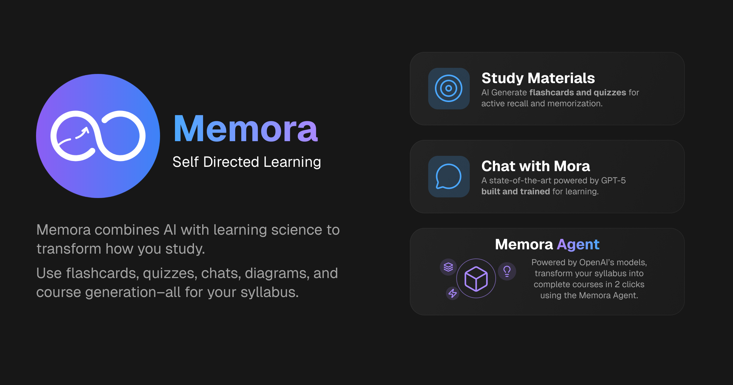 Memora - AI-Powered Study Platform | Flashcards, Quizzes & Courses